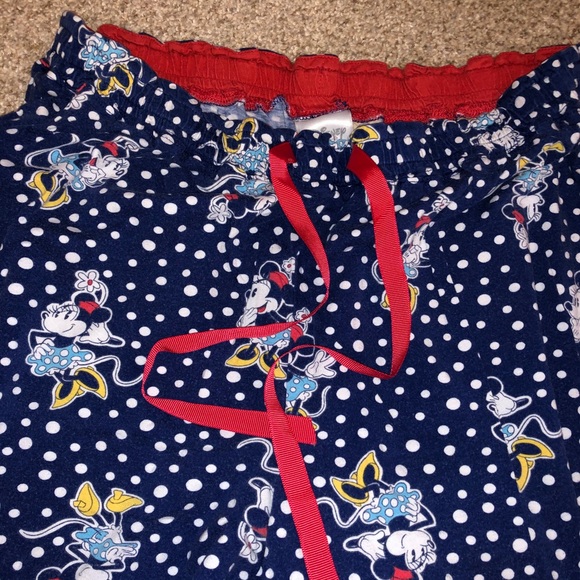 Disney | Intimates & Sleepwear | Disney Pj Pants Minnie Mouse Polka Dot ...